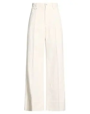 Brunello Cucinelli Wide-leg Cotton-linen Blend Pants - White
