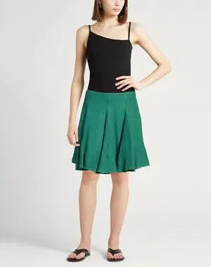 120% Lino Pleated Linen Mini Skirt
