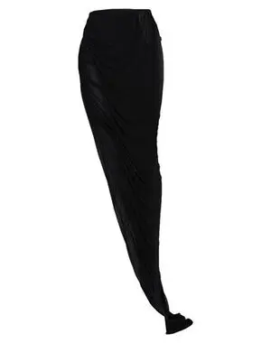Rick Owens Maxi Cotton Skirt - Black