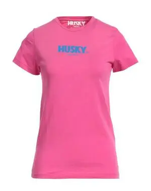 HUSKY Logo-print T-shirt - Fuchsia