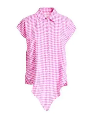 120% Lino Applique Shirts For Women