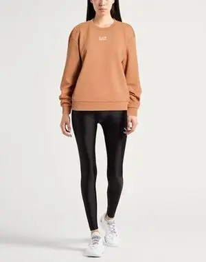 EA7 Sweatshirt In Polyester And Cotton - Beige