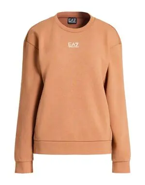 EA7 Sweatshirt In Polyester And Cotton - Beige