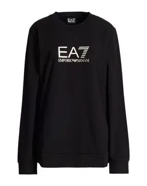 EA7 Cotton Blend Sweatshirt - Black