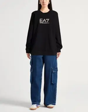 EA7 Cotton Blend Sweatshirt - Black