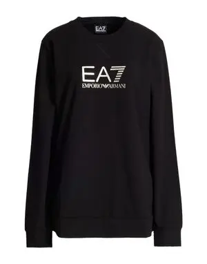 EA7 Cotton Blend Sweatshirt - Black
