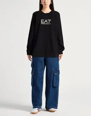 EA7 Cotton Blend Sweatshirt - Black