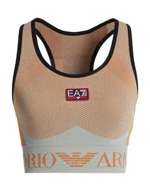 EA7 Sleeveless Two-tone Top - Brown