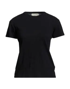 Officine Générale Cotton-linen T-shirt - Black