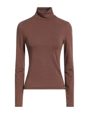 Rag & Bone Long Sleeve Turtleneck Top - Brown