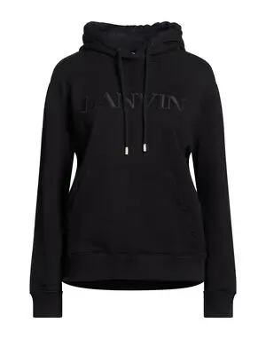 LANVIN Sweatshirt In Cotton, Polyester, And Elastane - Black