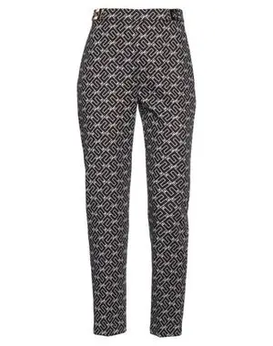 Elisabetta Franchi Tapered Logo-print High-waisted Cropped Pants