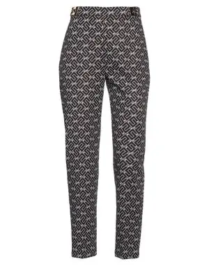 Elisabetta Franchi Tapered Logo-print High-waisted Cropped Pants