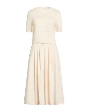 Peserico Flared Midi Dress - White