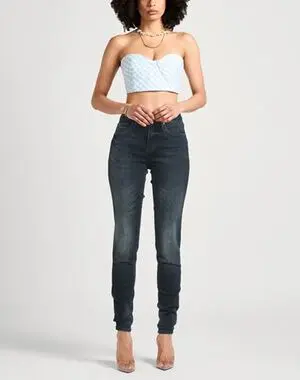 Armani Exchange Skinny Jeans With Logo - Blue
