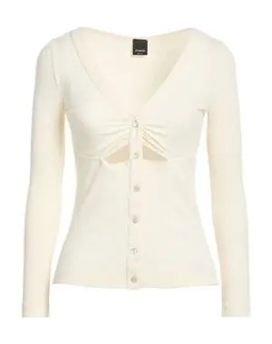 Pinko Knitted Cardigan With Cutout - Ivory