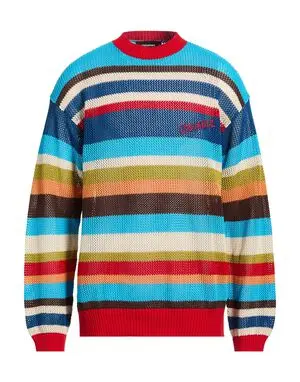 Dsquared2 Striped Cotton Crewneck Sweater