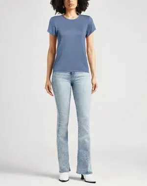 Rag & Bone Short Sleeve Knit Top - Blue