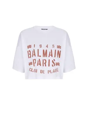 Balmain T-shirt With Plage Print