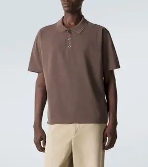 FRAME Cotton Pique Polo Shirt
