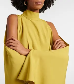 TALLER MARMO Bacall Draped Gown - Green