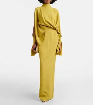 TALLER MARMO Bacall Draped Gown - Green