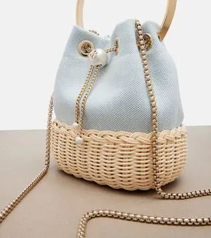 JIMMY CHOO Bon Bon Bucket Bag - Blue
