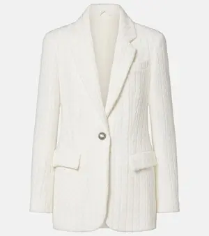 Brunello Cucinelli Cable-knit Cotton Blazer