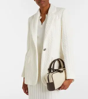 Brunello Cucinelli Cable-knit Cotton Blazer