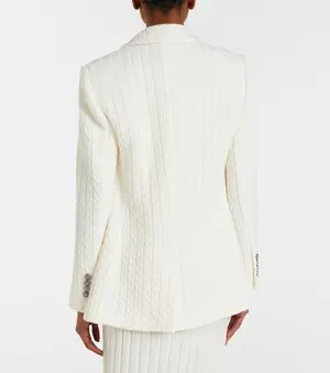Brunello Cucinelli Cable-knit Cotton Blazer
