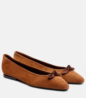 Loro Piana Primula Suede Ballet Flats