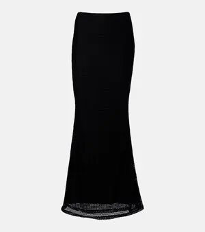 MONTCE Natalia Crochet Maxi Skirt - Black