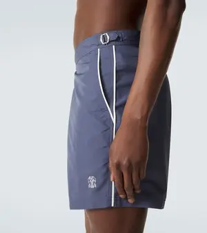 Brunello Cucinelli Logo Swim Trunks