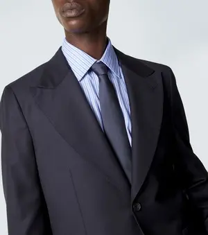 Rubinacci Single-breasted Virgin Wool Blazer - Blue
