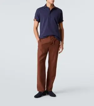 Frescobol Carioca Luca Cotton Pique Polo Shirt