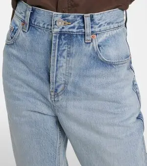 Saint Laurent 90s Cropped Slim Jeans - Blue