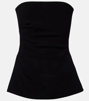 Proenza Schouler Damae Crêpe Top - Black