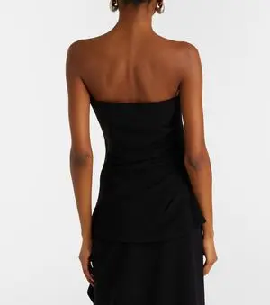 Proenza Schouler Damae Crêpe Top - Black