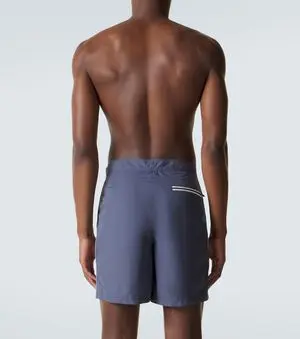Brunello Cucinelli Logo Swim Trunks - Blue
