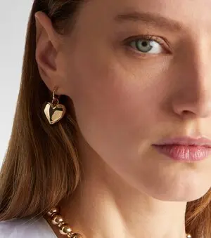 ROXANNE FIRST Puffy Heart 14kt Drop Earrings