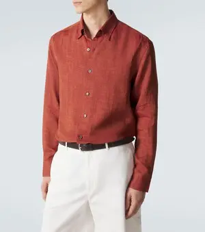 Brioni Linen Shirt - Orange