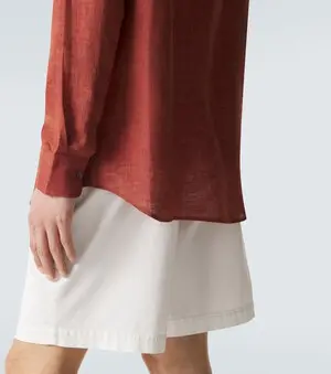 Brioni Linen Shirt - Orange