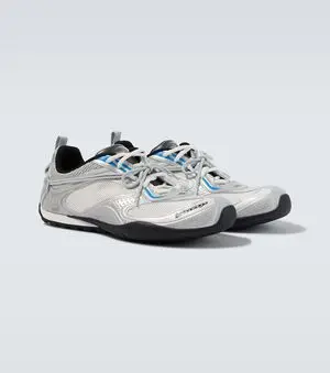 Balenciaga Radar Gradient Lines Sneakers - Silver