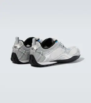Balenciaga Radar Gradient Lines Sneakers - Silver