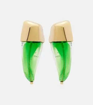 Bottega Veneta Prisma Glass Earrings - Gold