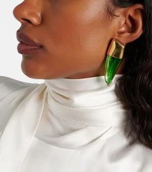 Bottega Veneta Prisma Glass Earrings - Gold