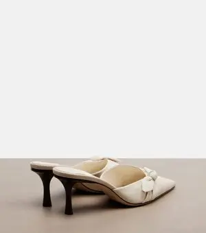 JIMMY CHOO Livi Bow-detail Mules - White