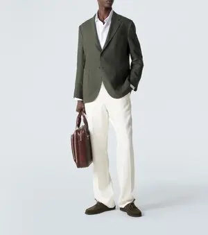 Rubinacci Single-breasted Linen Blazer