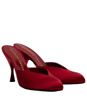 HERBERT LEVINE Sitting Pretty Mules - Red