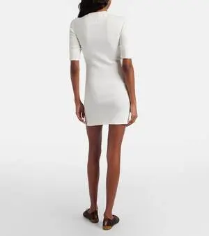 Chloé Cotton Jersey Shirt Dress - White